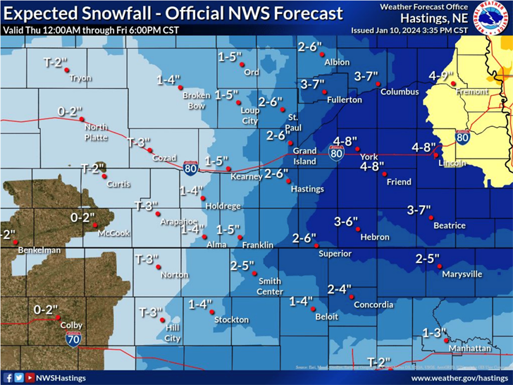 Winter weather and wind chill advisories issued as Nebraska braces for ...