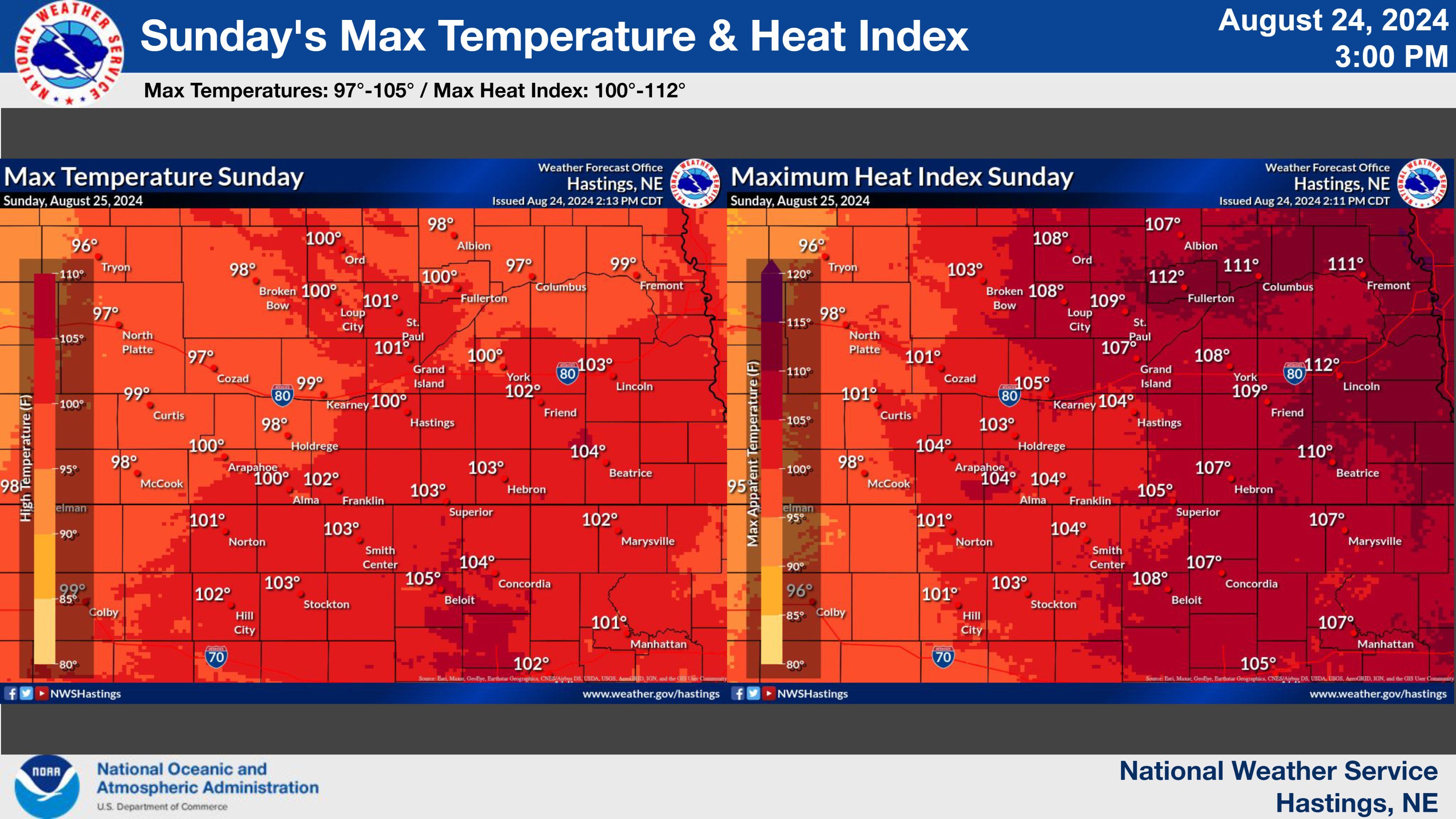 Heat Advisories, Excessive Heat Warnings issued across Nebraska - RIVER ...