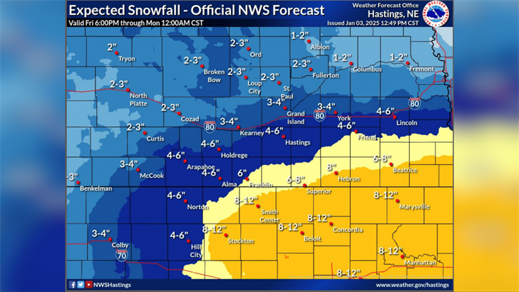 NWS warns of major winter storm over the weekend - CENTRAL - NEWS ...